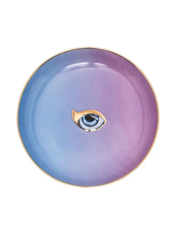 L'Objet Lito Porcelain Plate - Blue