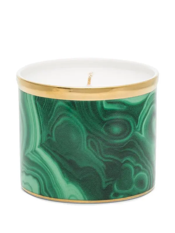 L'Objet Malachite Candle - Green