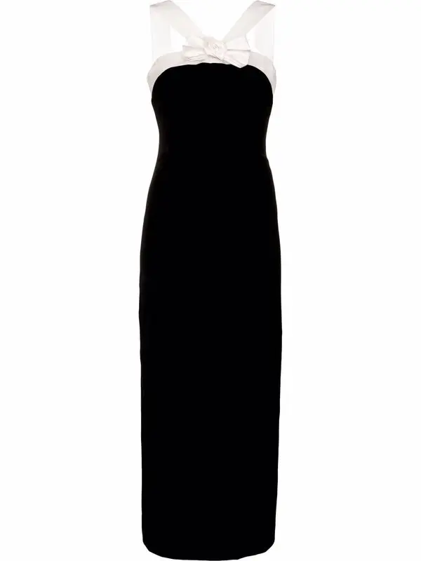 jaded london venus knit mix halter neck maxi dress Turquoise Hardware Halter Knit Maxi Boho Dress - Chocolate main image 0