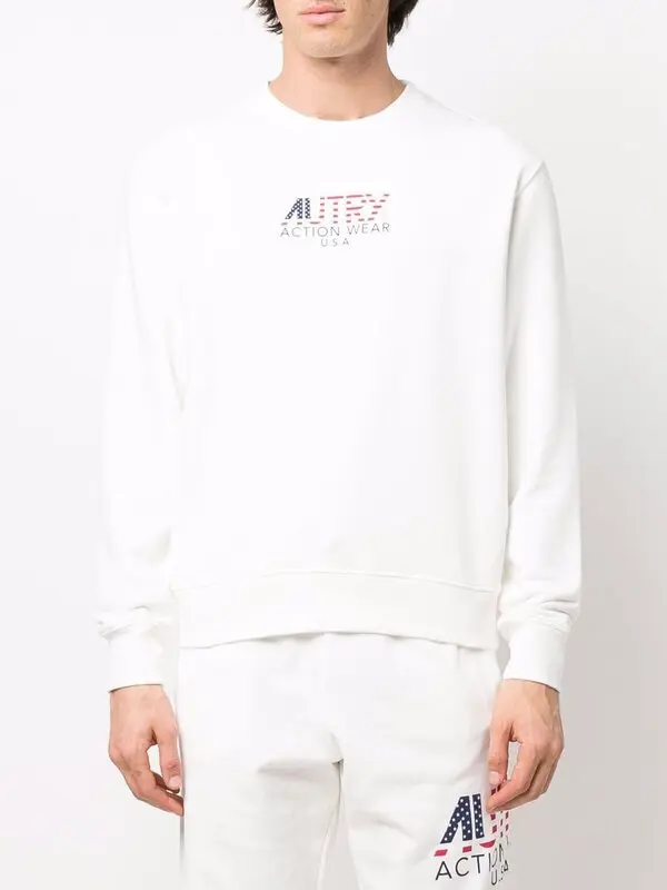 AUTRY Logo-print Cotton Jumper