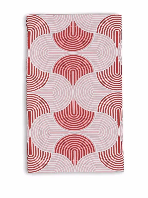 La DoubleJ Set Of 2 Geometric-print Table Mats