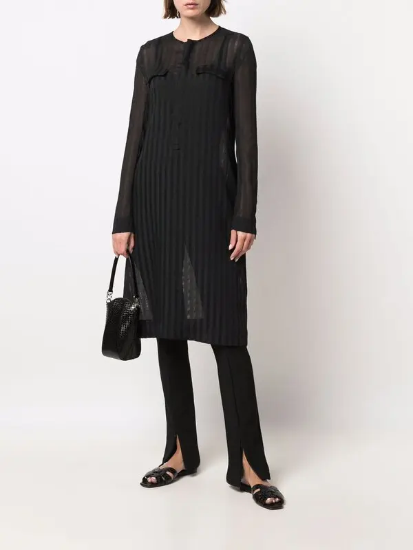 SAPIO Striped Sheer Oversized T-shirt