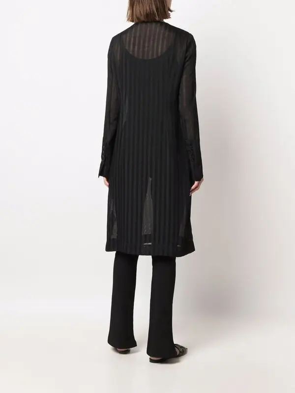 SAPIO Striped Sheer Oversized T-shirt