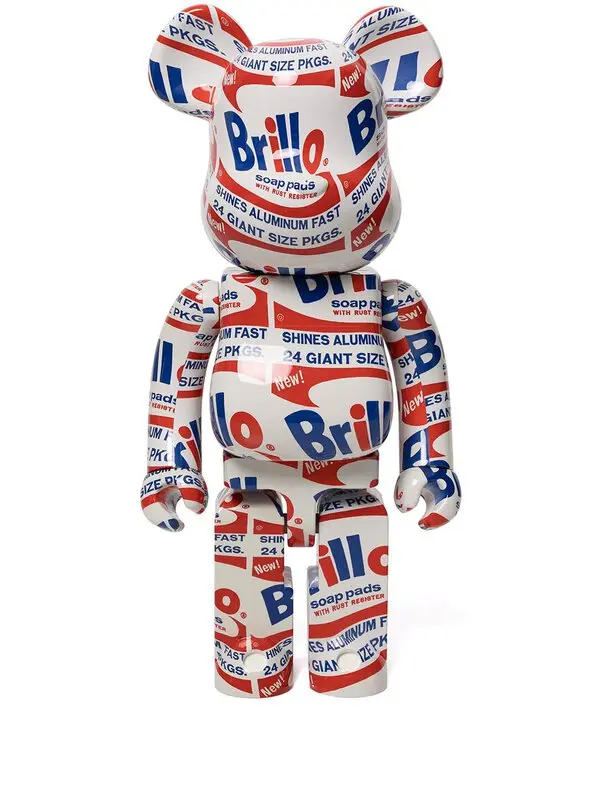 MEDICOM TOY X Andy Warhol Brillo Be@rbrick 1000% Figure - Red