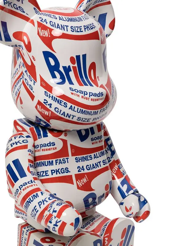 MEDICOM TOY X Andy Warhol Brillo Be@rbrick 1000% Figure - Red