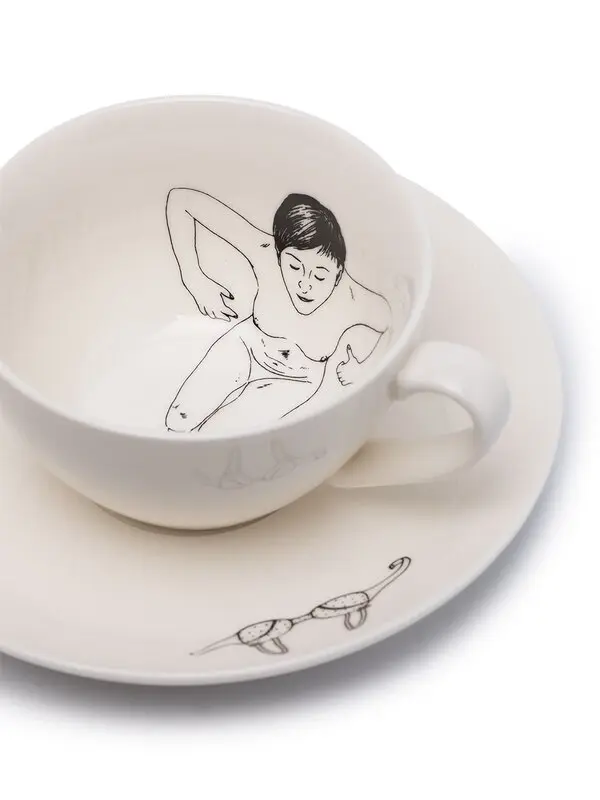 POLSPOTTEN Undressed Ceramic Tea Set
