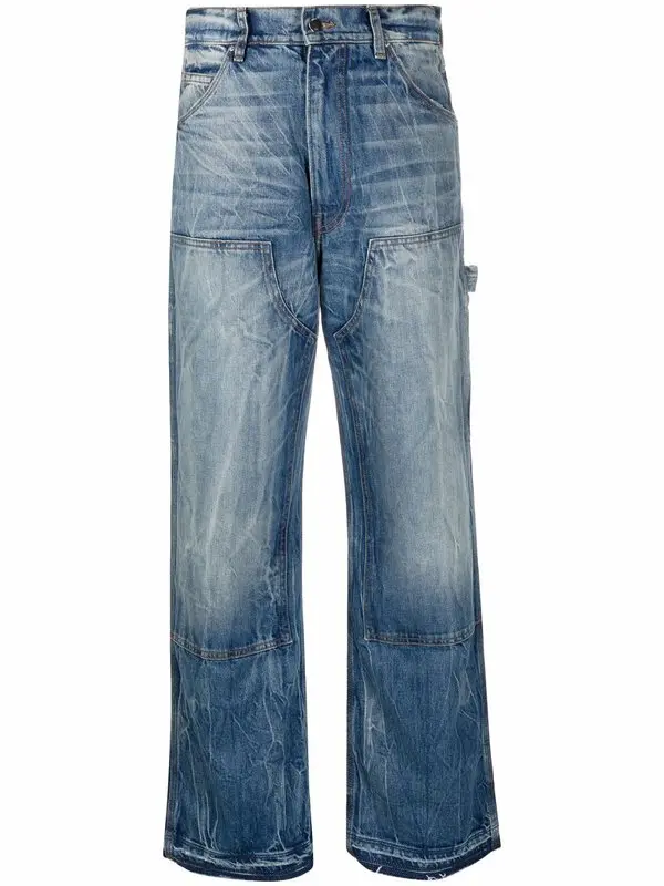 Amiri Bleached-wash Jeans - Blue