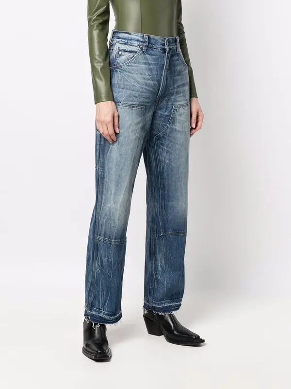 Amiri Bleached-wash Jeans - Blue