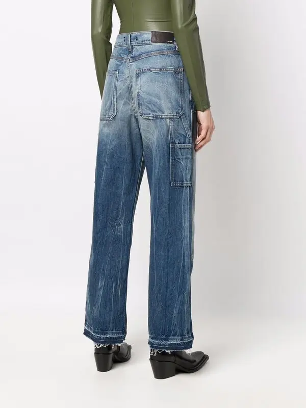 Amiri Bleached-wash Jeans - Blue