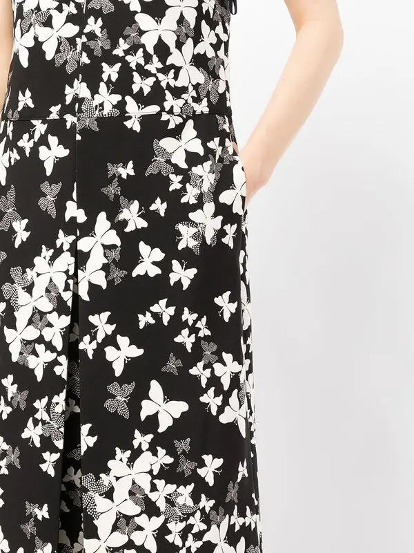 Red Valentino Butterfly-print Jumpsuit