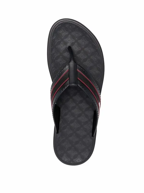 Corneliani Logo Thong Sandals