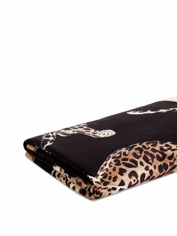 Dolce & Gabbana Leopard-print Silk Quilt Blanket