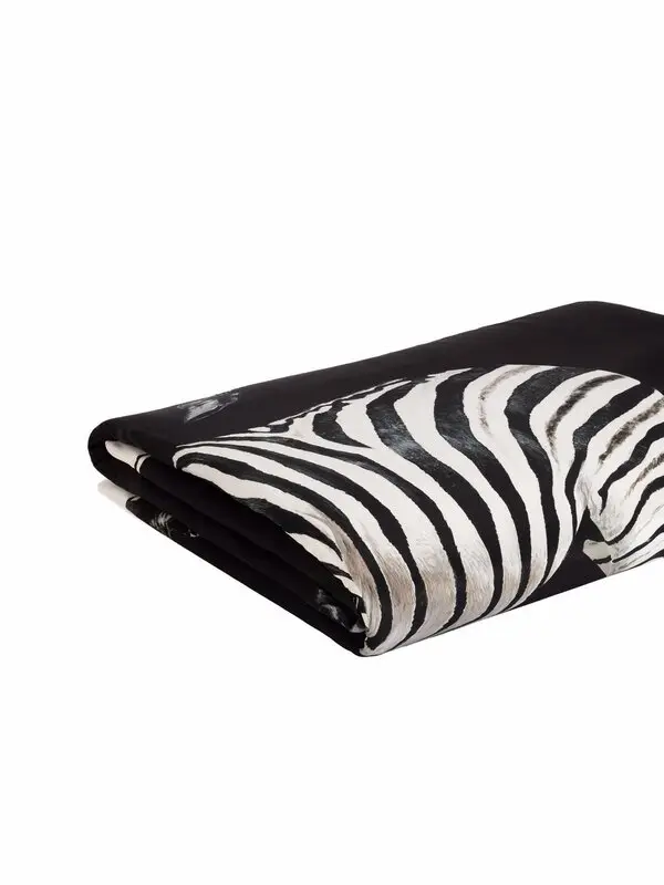 Dolce & Gabbana Zebra-print Silk Quilt Blanket