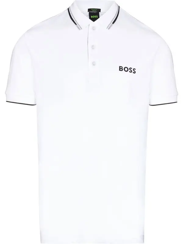 BOSS Paddy Pro Logo Polo Shirt - White