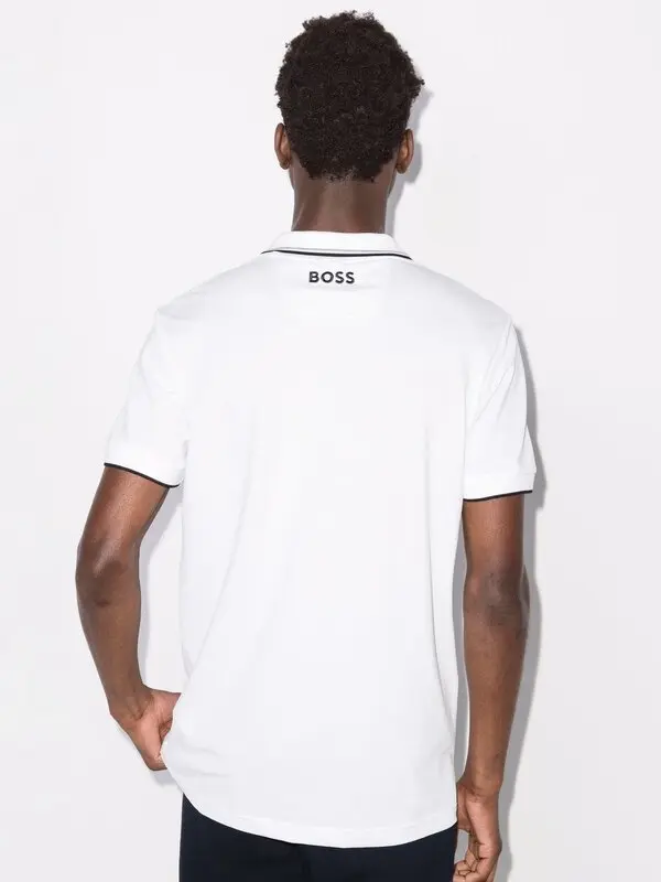 BOSS Paddy Pro Logo Polo Shirt - White