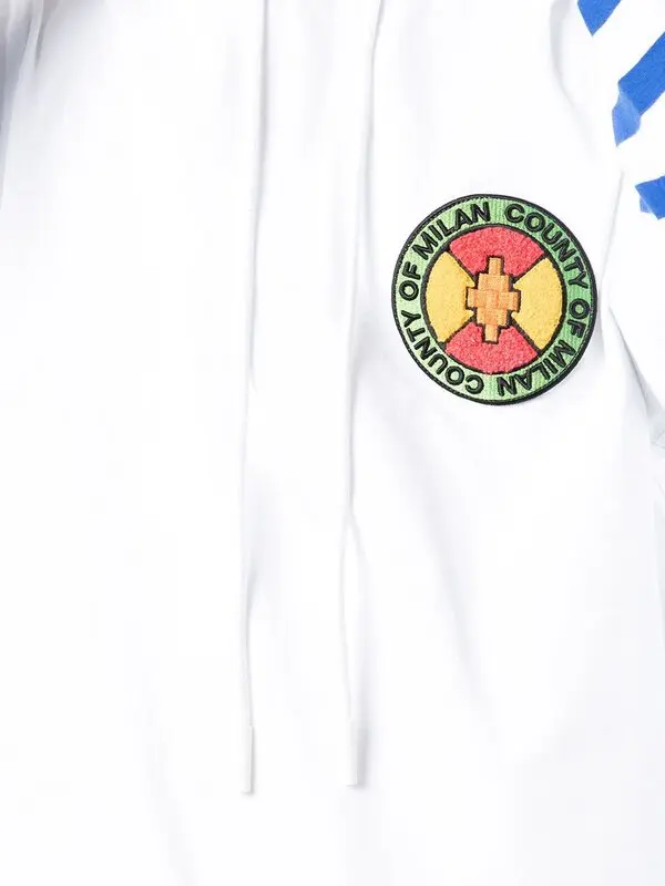COUNTY OF MILAN Layered Logo-print Hoodie