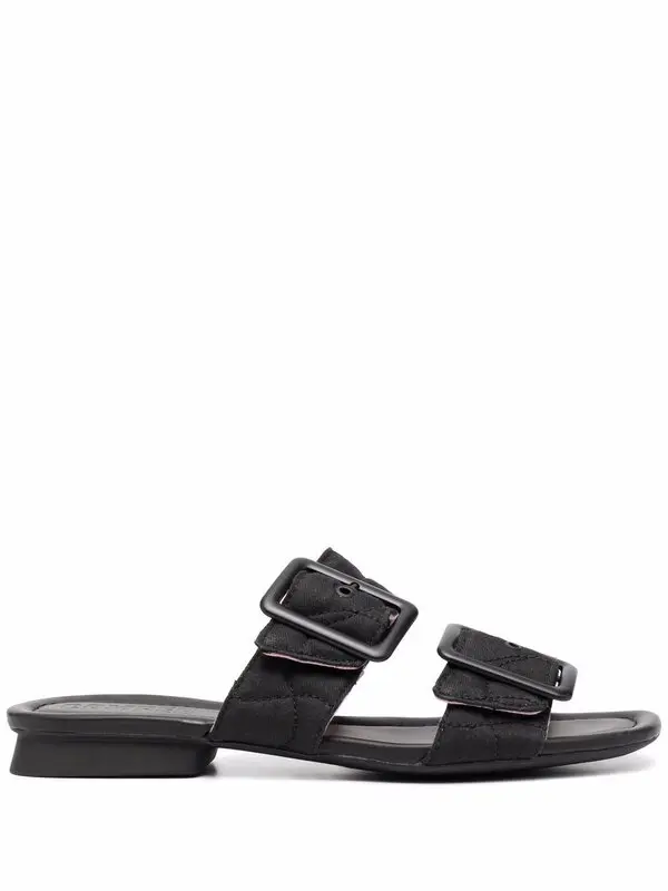 Camper Casi Myra Buckle Sandals - Black