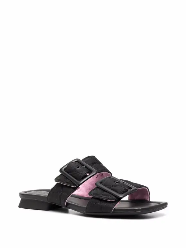 Camper Casi Myra Buckle Sandals - Black