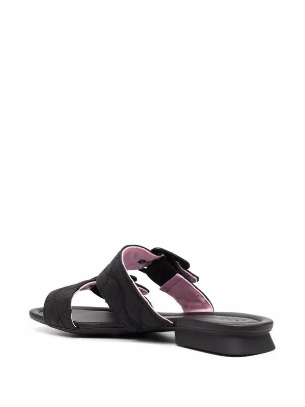 Camper Casi Myra Buckle Sandals - Black