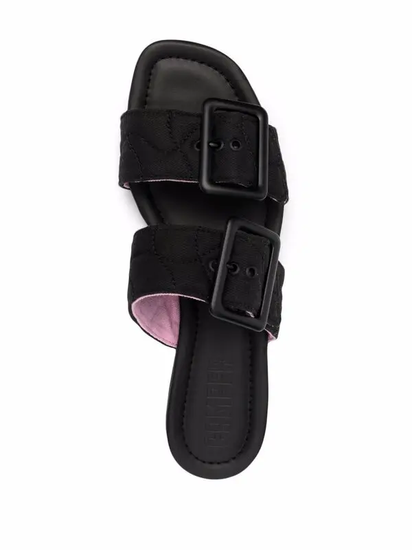 Camper Casi Myra Buckle Sandals - Black