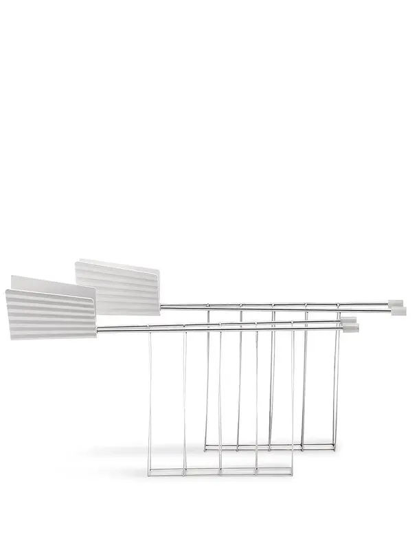 ALESSI Plissé Michelle De Lucchi Toaster Racks Set - Silver