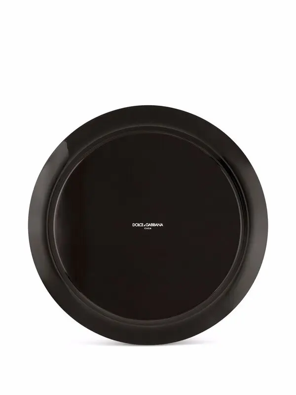 Dolce & Gabbana Leopard-print Metal Tray
