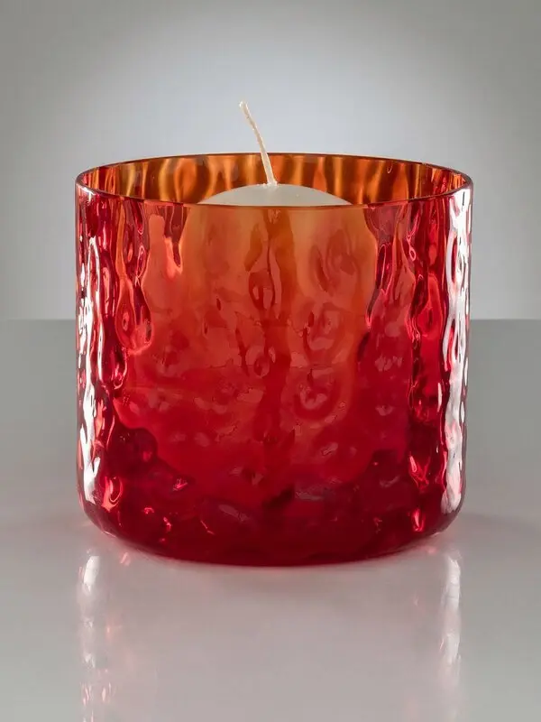 VENINI Night In Venice Candle Holder - Red