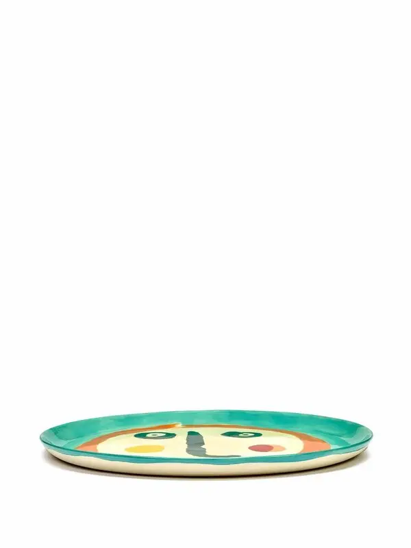 SERAX Feast Face 2' Abstract-print Serving Plate