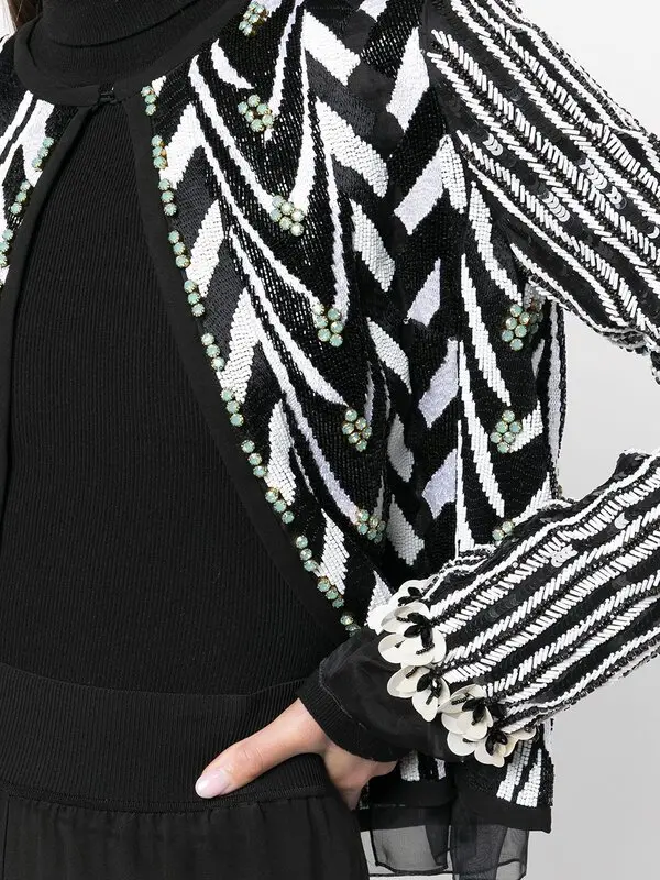 Giambattista Valli Bead-embroidered Sequin Jacket