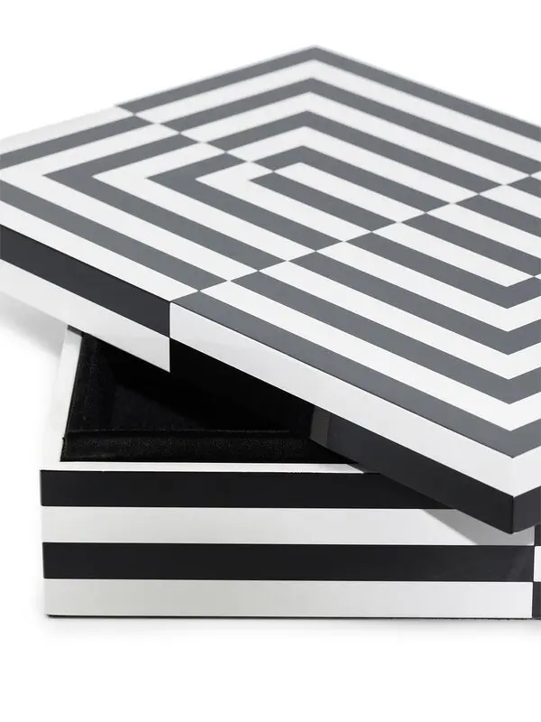 Jonathan Adler Op Art Large Lacquer Box