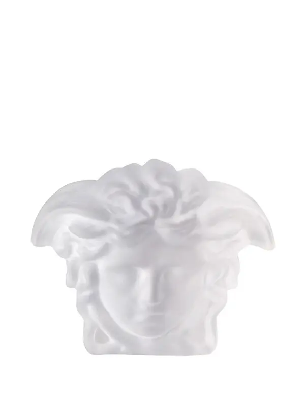 Versace Medusa Crystal Paperweight - White