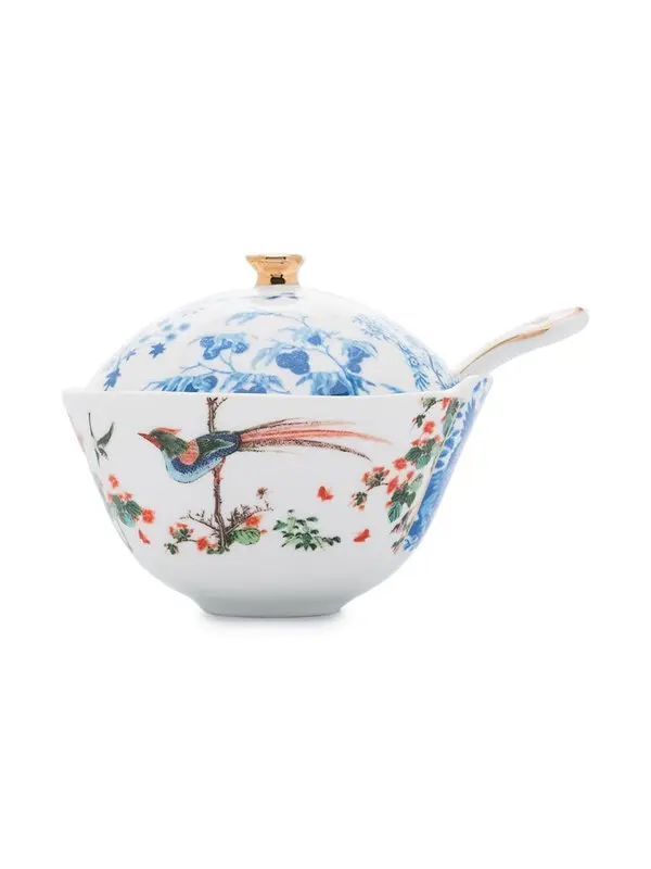 SELETTI Maurilia Hybrid Sugar Bowl - White