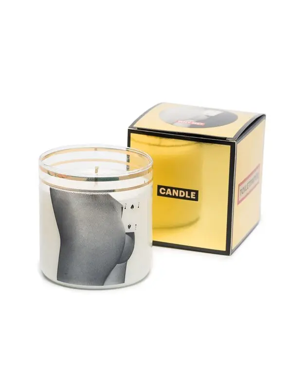 SELETTI Two Of Spades Glass Candle