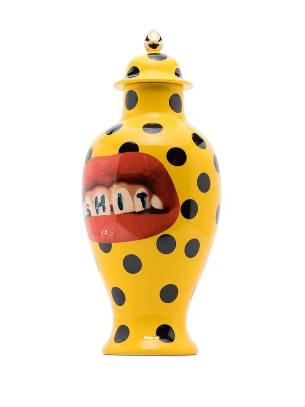 SELETTI Toiletpaper Polka-dot Ceramic Vase