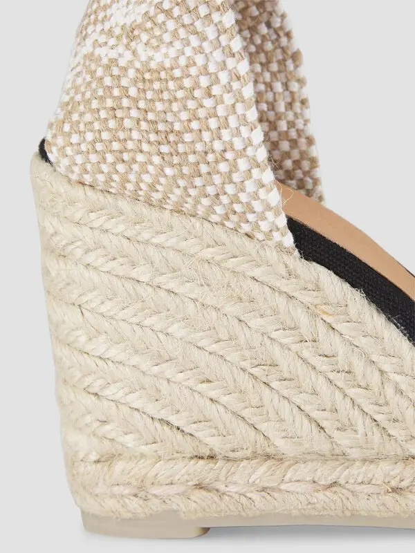 CastaÑer Carina Espadrille Wedges - Black