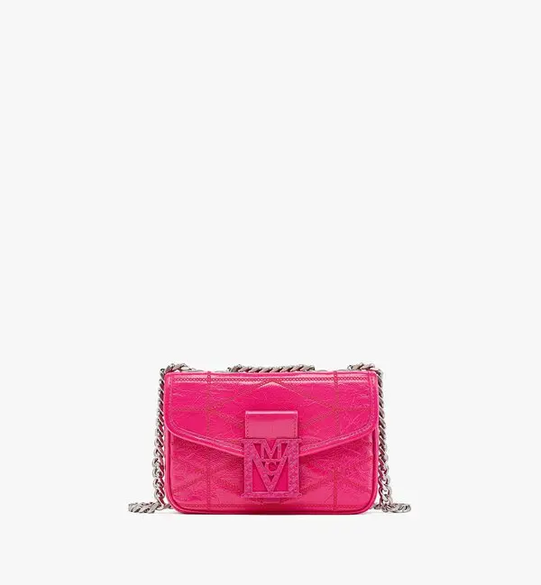 Mcm Travia Quilted Shoulder Bag