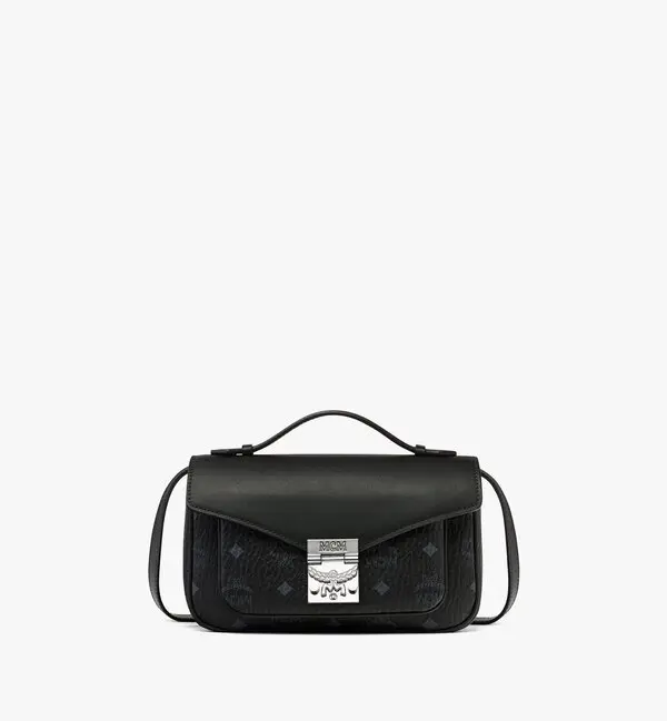 Mcm Tracy Crossbody In Visetos - Black