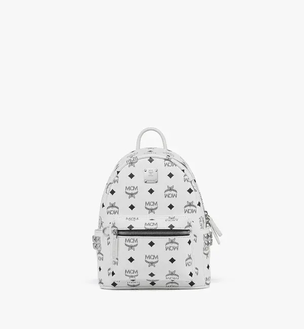 Mcm Stark Side Studs Backpack - White