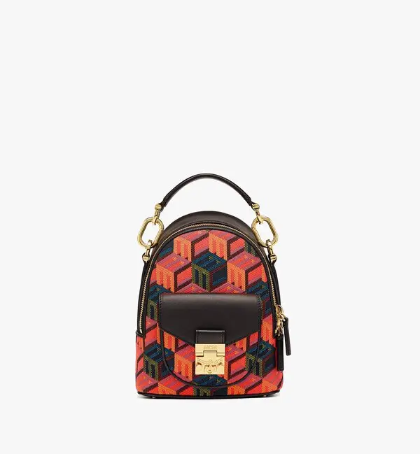 MCM Jaquard Cubic Monogram Rockstar X-Mini Tracy Backpack Multicolor MCM Jaquard Cubic Monogram Rockstar X-Mini Tracy Backpack  main image 4
