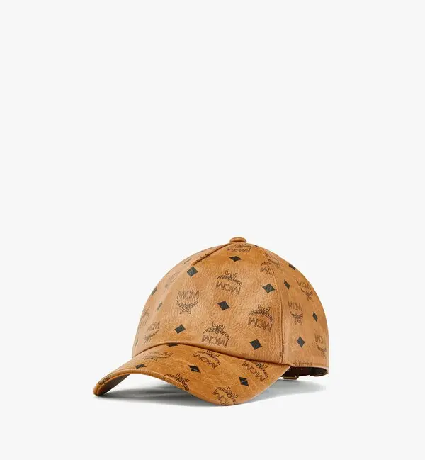 Mcm Classic Visetos Cap - Cognac