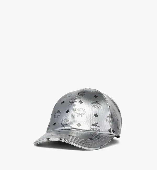 Mcm Classic Visetos Cap - Silver