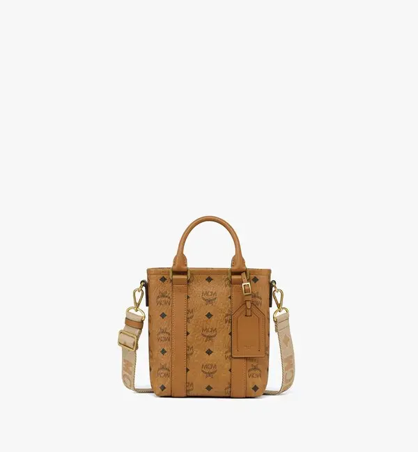 Mcm Visetos Aren Tote - Cognac