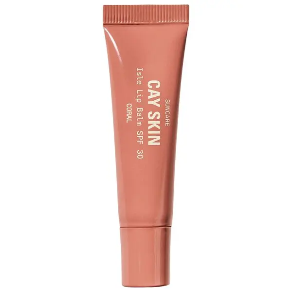 CAY SKIN Isle Lip Balm Spf 30 With Sea Moss And Aloe Stem Cells - Coral