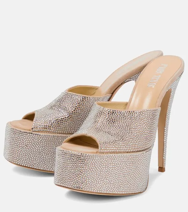 Paris Texas Holly Marina Embellished Sandals - Purple