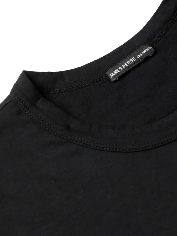 JAMES PERSE Luxe Lotus Slim-fit Cotton-jersey T-shirt - Black