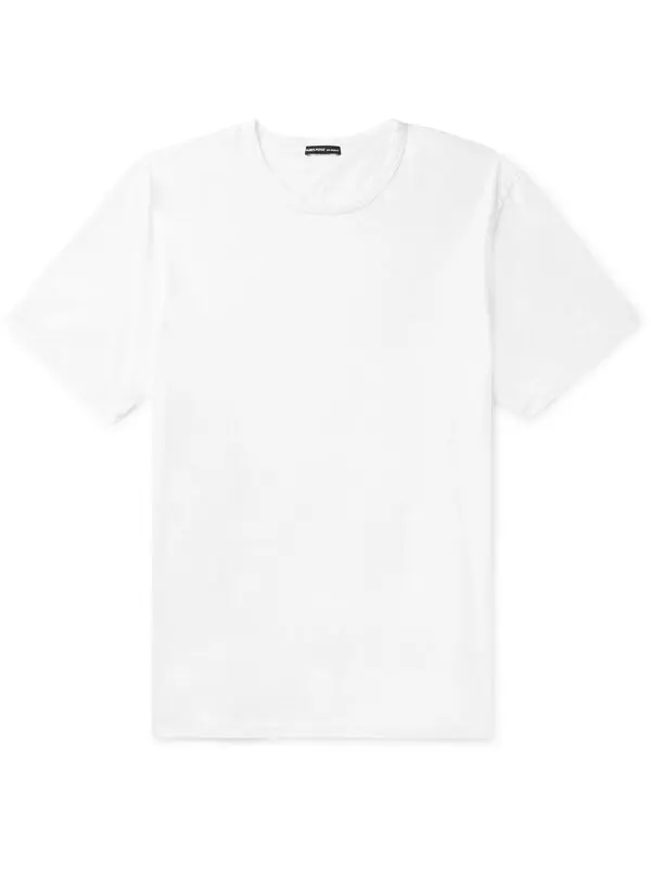 JAMES PERSE Lotus Slim-fit Cotton-jersey T-shirt - White