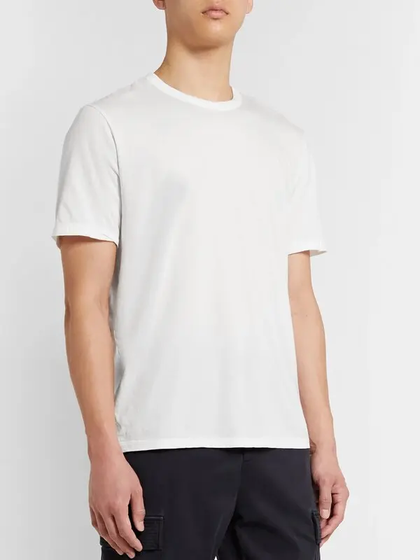 JAMES PERSE Luxe Lotus Slim-fit Cotton-jersey T-shirt - White