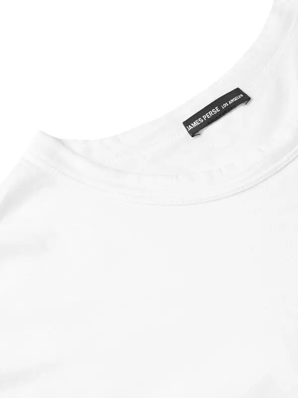 JAMES PERSE Luxe Lotus Slim-fit Cotton-jersey T-shirt - White