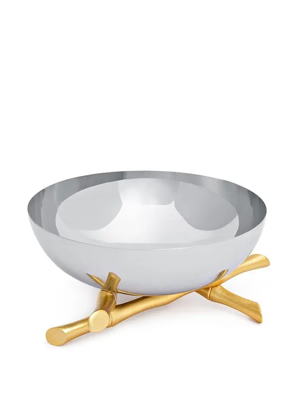 L'Objet Large Bambou Bowl - Metallic