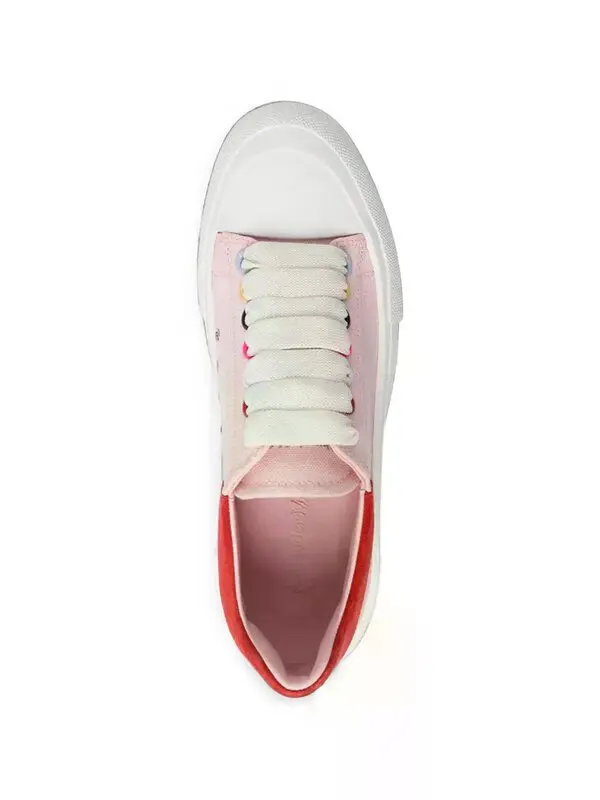 Alexander McQueen Low Top Canvas Sneakers - Pink